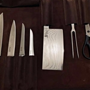 Δερμάτινη Θήκη Μαχαιριών Chef (10 θήκες) - rombas.gr